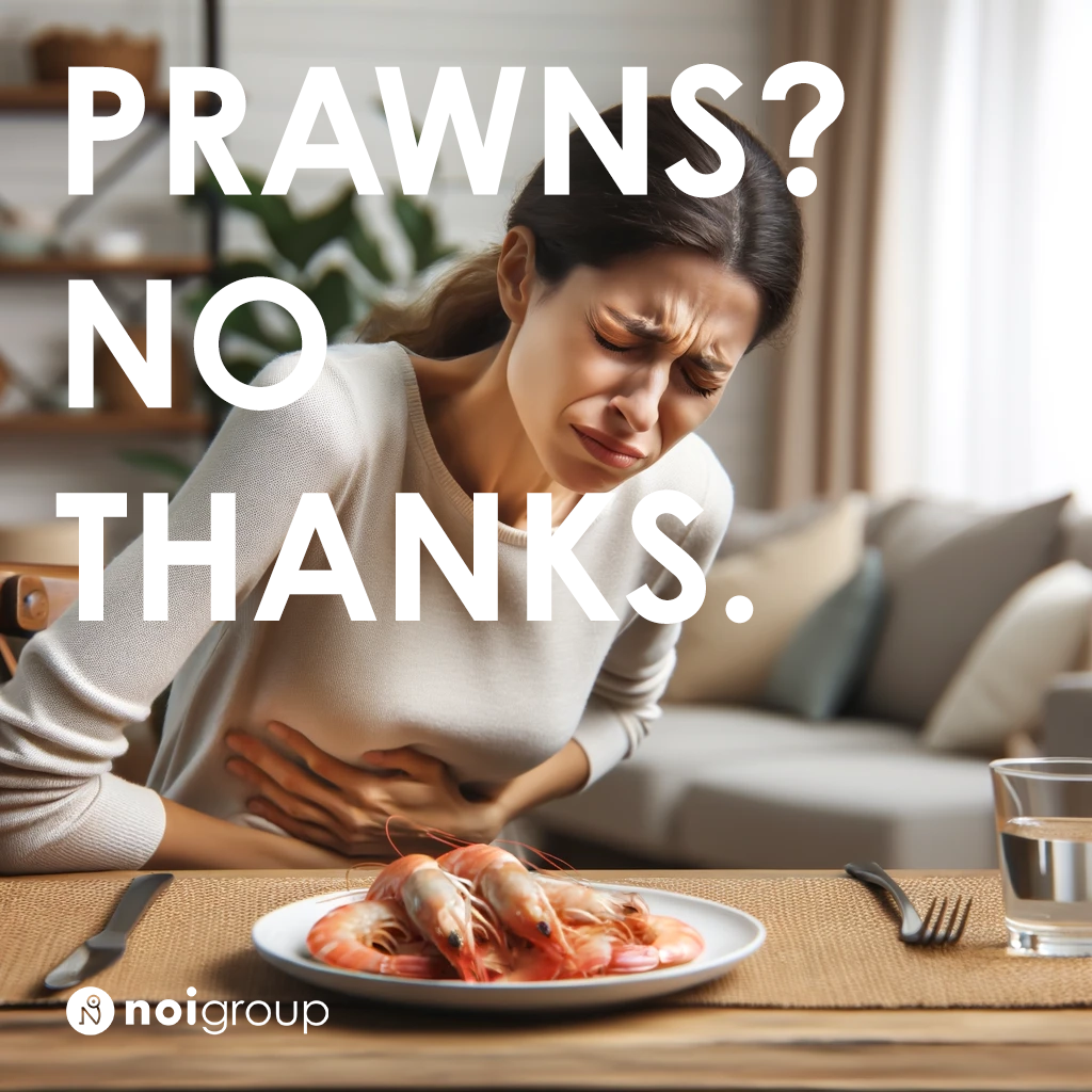 I'll never eat prawns again! A Pain Story - Noigroup